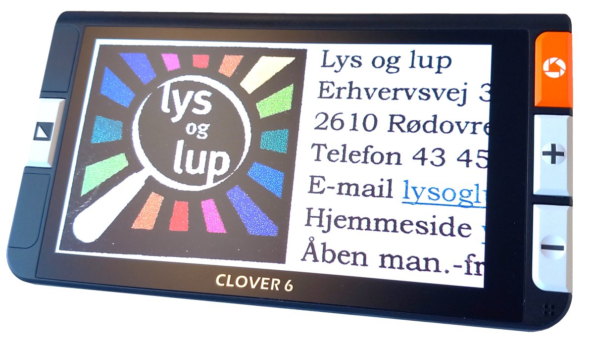 Clover 6 Lite elektronisk lup - Lys og lup